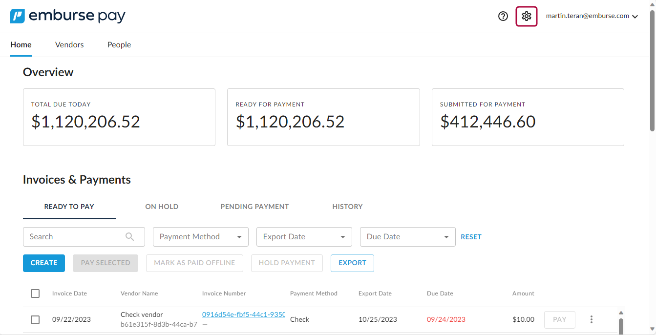 Navigating Emburse Pay – Emburse Pay Help Center